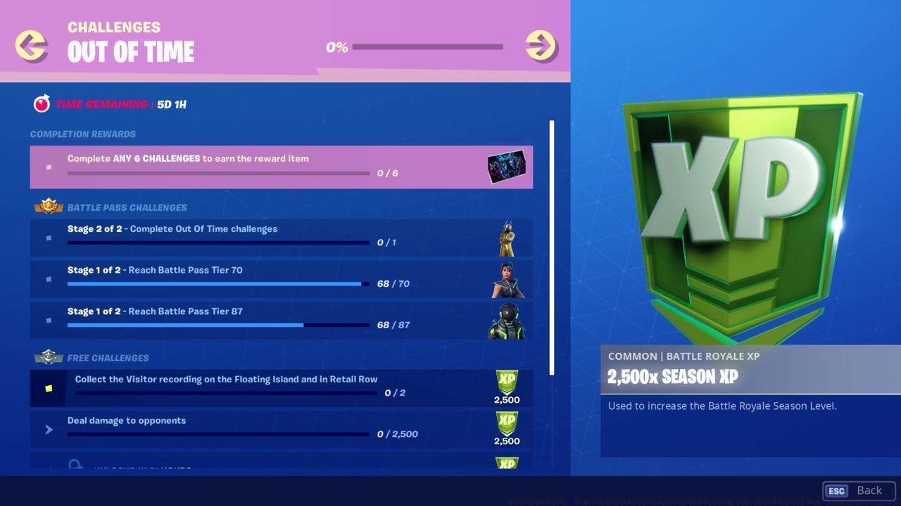 Fortnite Guide: Visitor Recording Locations On Floating Island And ...