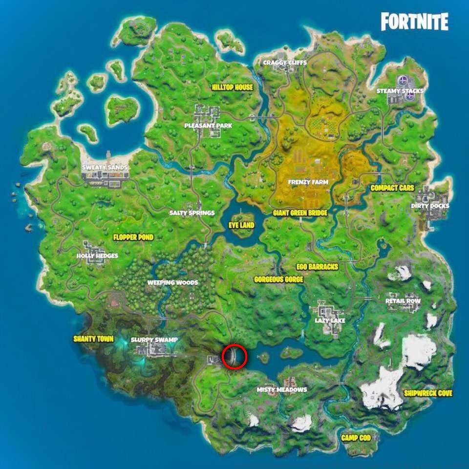 Fortnite Hidden E Location Guide: Where To Search Letter E In The Dive ...