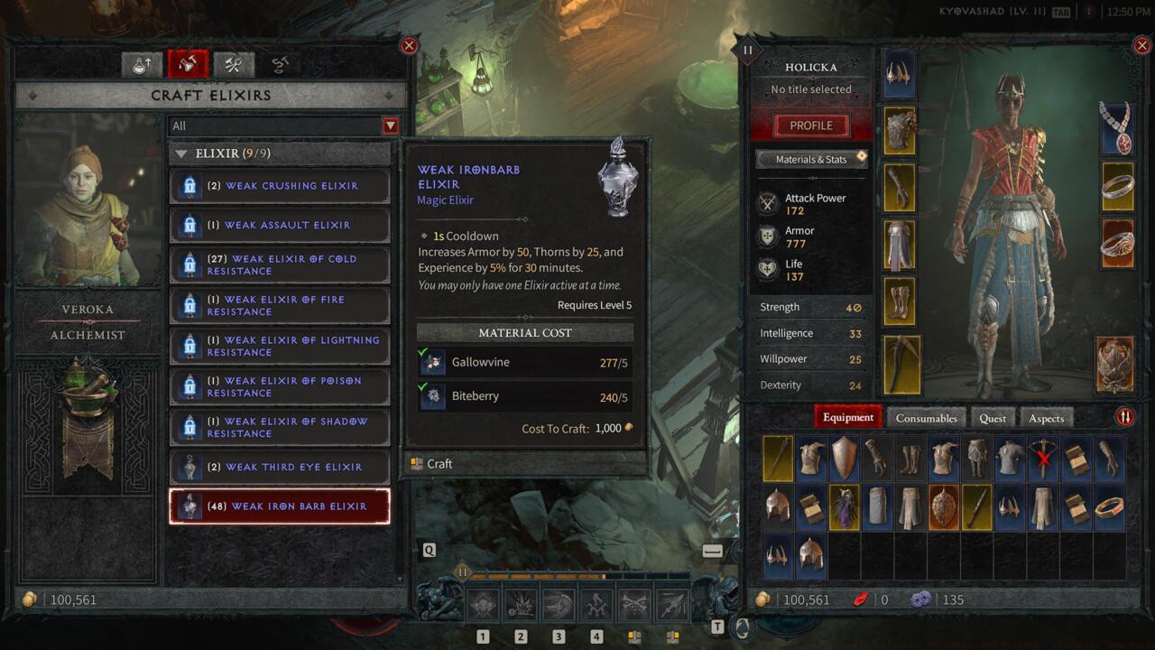 Diablo 4 Elixirs, Incenses, And Potions – Alchemist Shop Guide Master ...