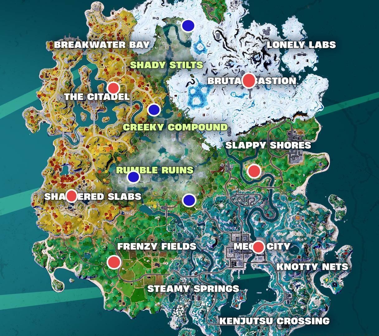 Fortnite Chapter 4 Season 3 Vault Locations And How To Open Them Master ...