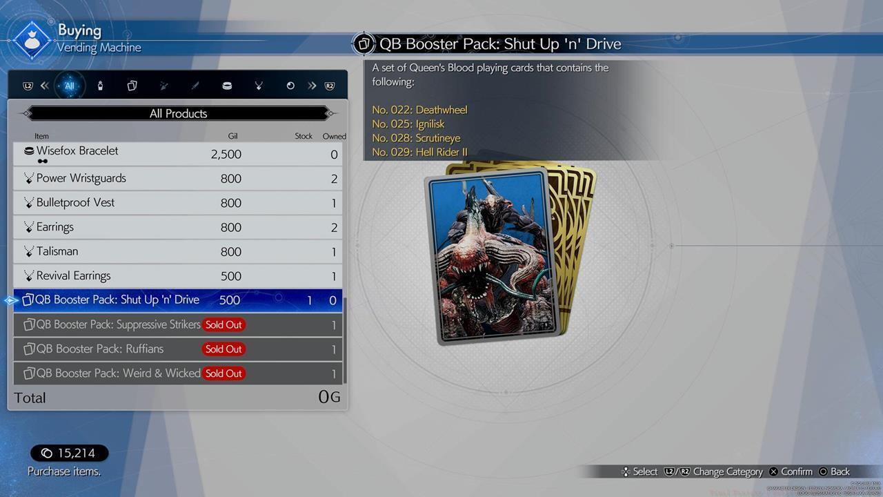 Final Fantasy 7 Rebirth – Queen’s Blood Tips Master Queen's Blood with ...