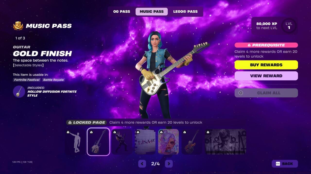 Fortnite Festival Music Pass Featuring Lisa: All Skins, Emotes, Jam ...