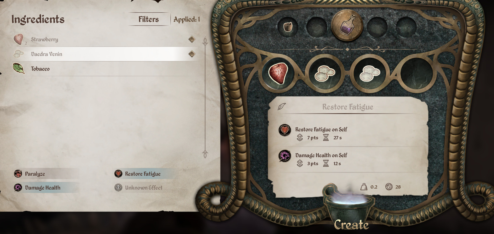 Alchemy guide for Oblivion Remastered. How to make potions and poison ...